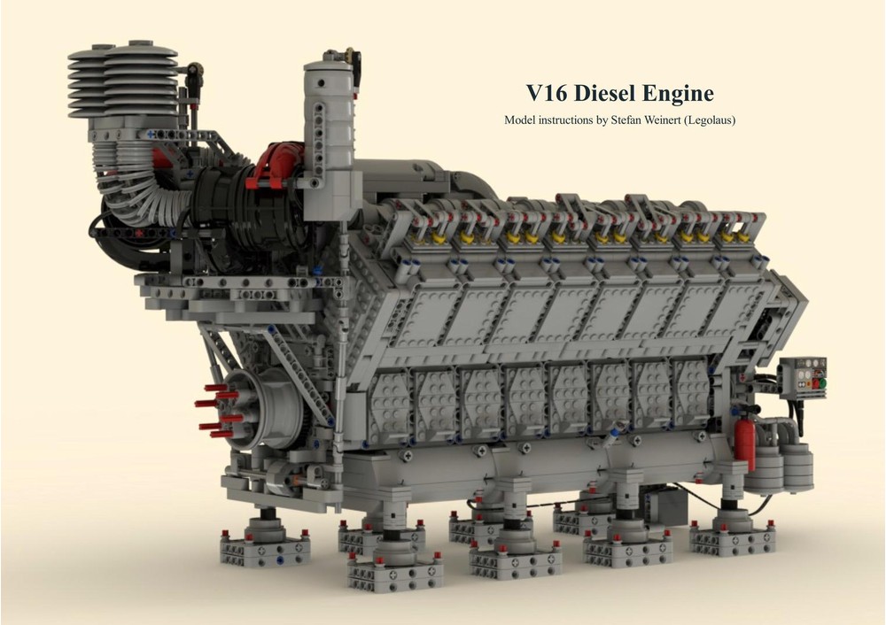 LEGO MOC V16 Diesel Engine by legolaus | Rebrickable - Build with LEGO