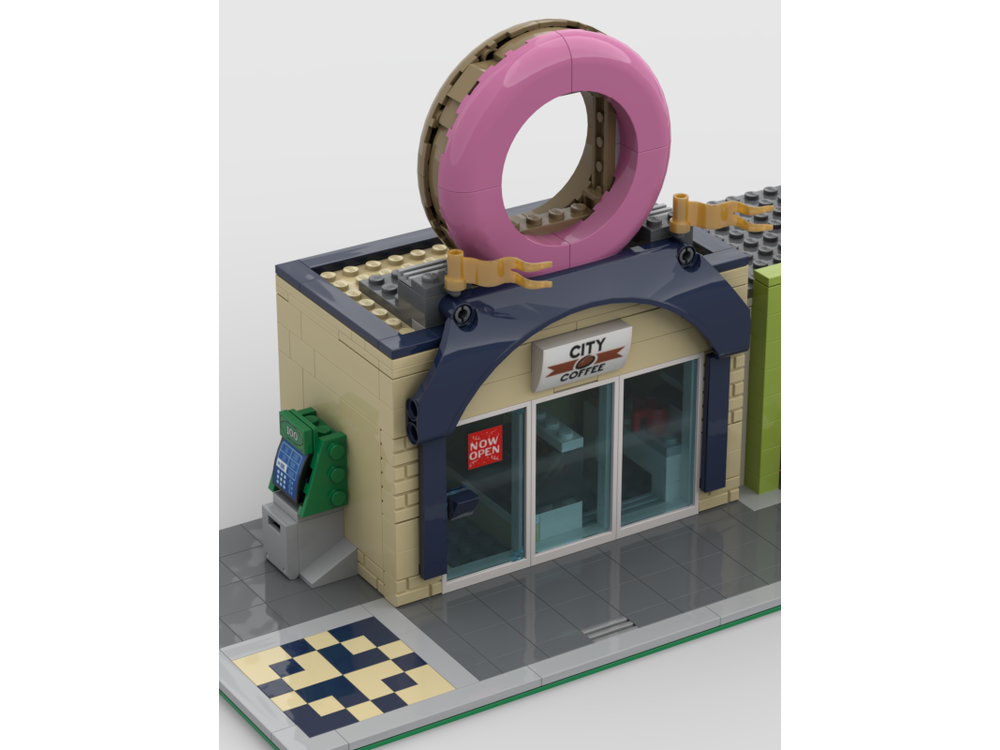 LEGO MOC Donut and Toy Shops Modular by KTBrickworks | Rebrickable ...