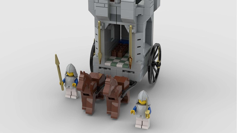 LEGO MOC ----Castle Carriage by AcStudio | Rebrickable - Build with LEGO