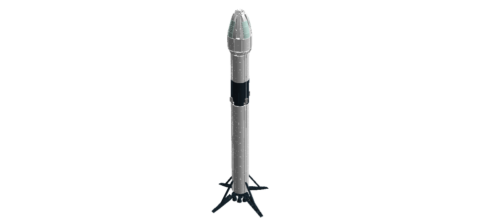 LEGO MOC 1:65 scale Falcon 9 by Golden_Fish | Rebrickable - Build with LEGO