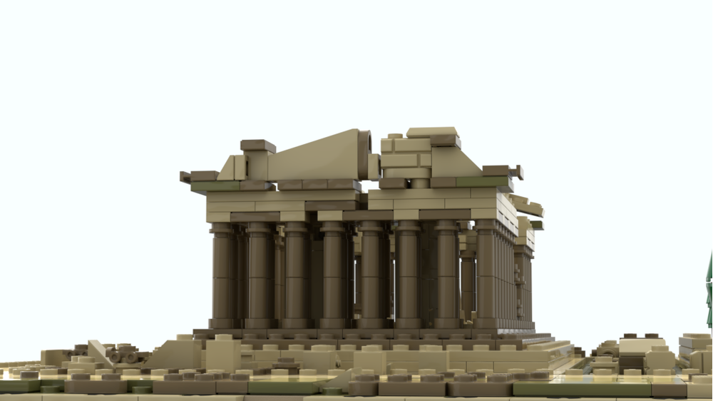 LEGO MOC Parthenon by Micathebricka | Rebrickable - Build with LEGO