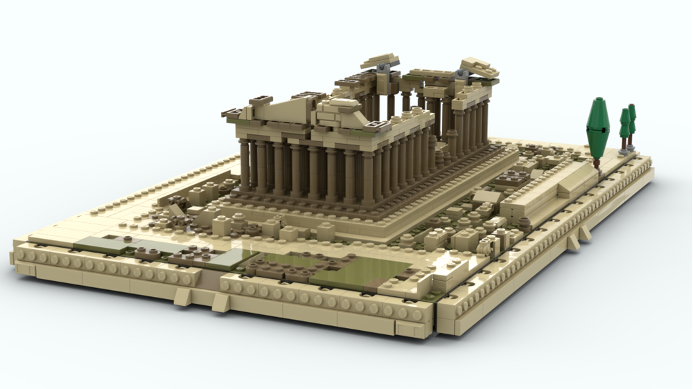 LEGO MOC Parthenon by Micathebricka | Rebrickable - Build with LEGO