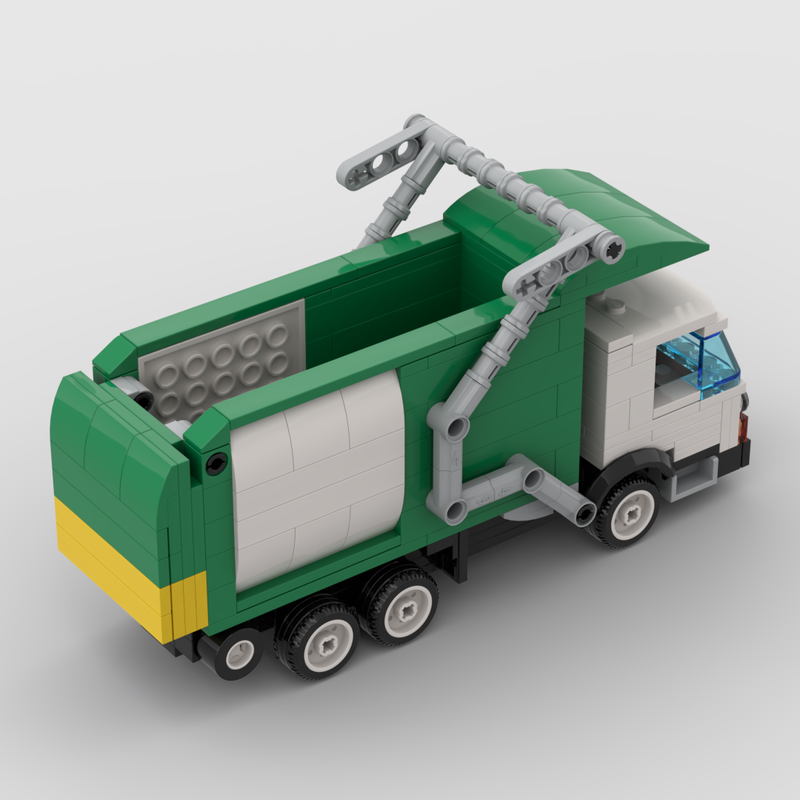 LEGO MOC Garbage Truck And Dumpster by BlockMOCs | Rebrickable - Build ...