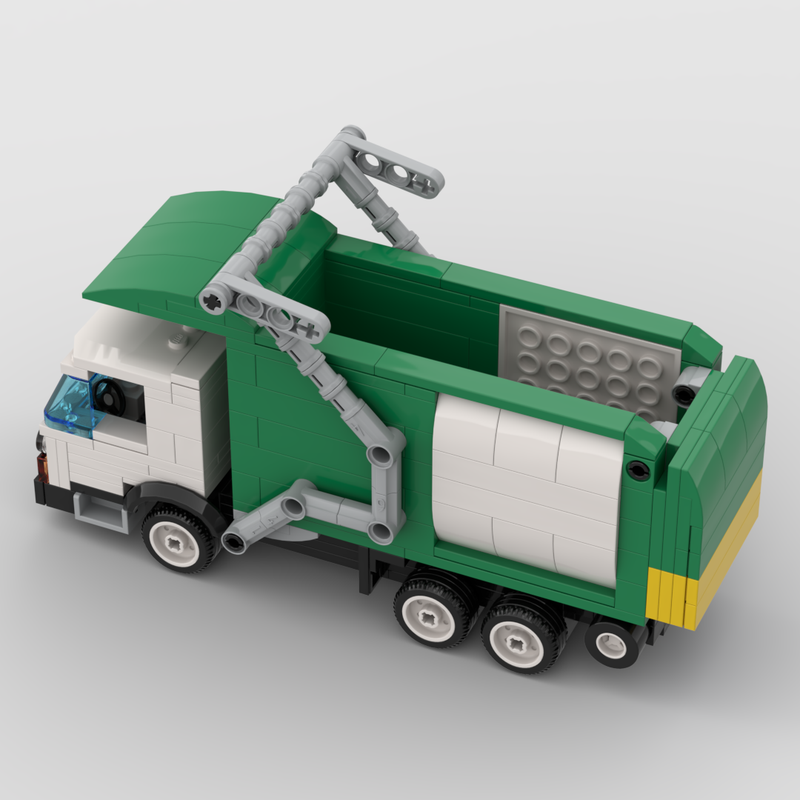LEGO MOC Garbage Truck And Dumpster by BlockMOCs | Rebrickable - Build ...