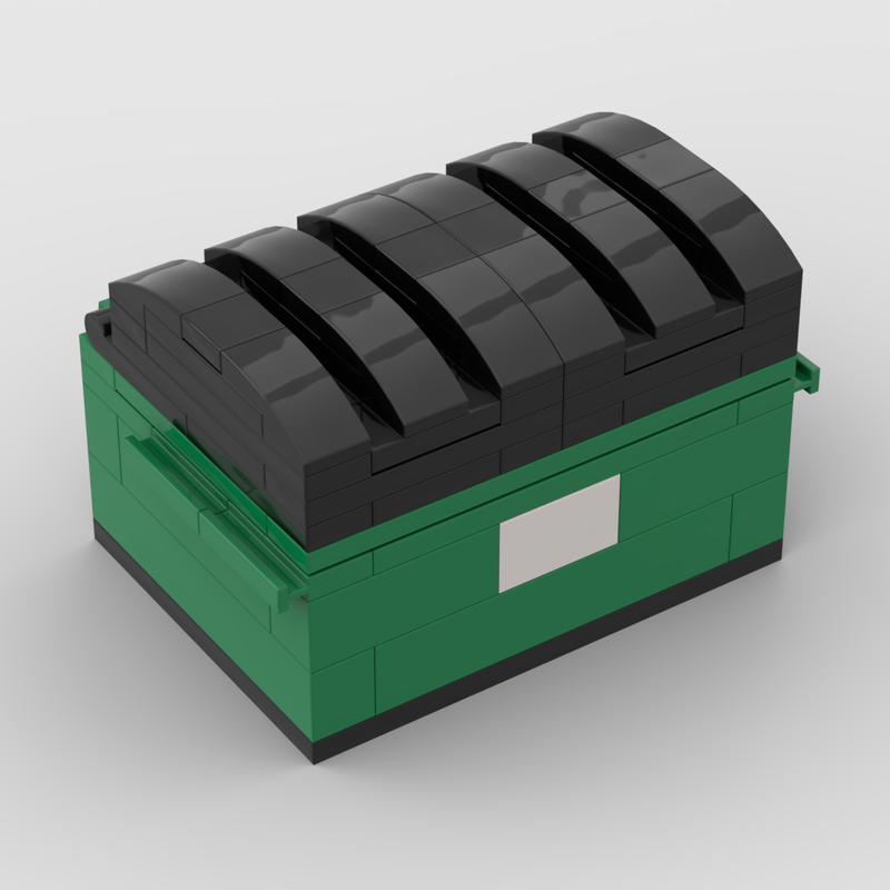 LEGO MOC Garbage Truck And Dumpster by BlockMOCs | Rebrickable - Build ...