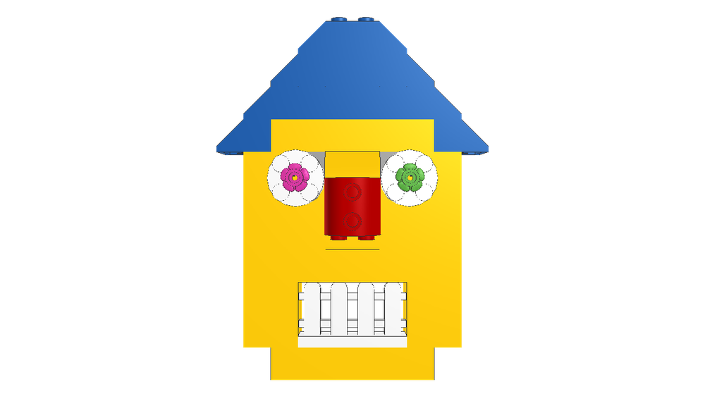 LEGO MOC 70832 Man Head by julien1001 | Rebrickable - Build with LEGO