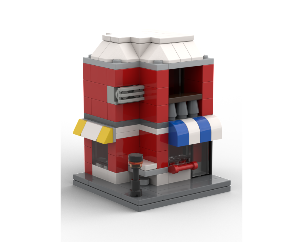 LEGO MOC Corner Shop - Mini Modular by Engi | Rebrickable - Build with LEGO
