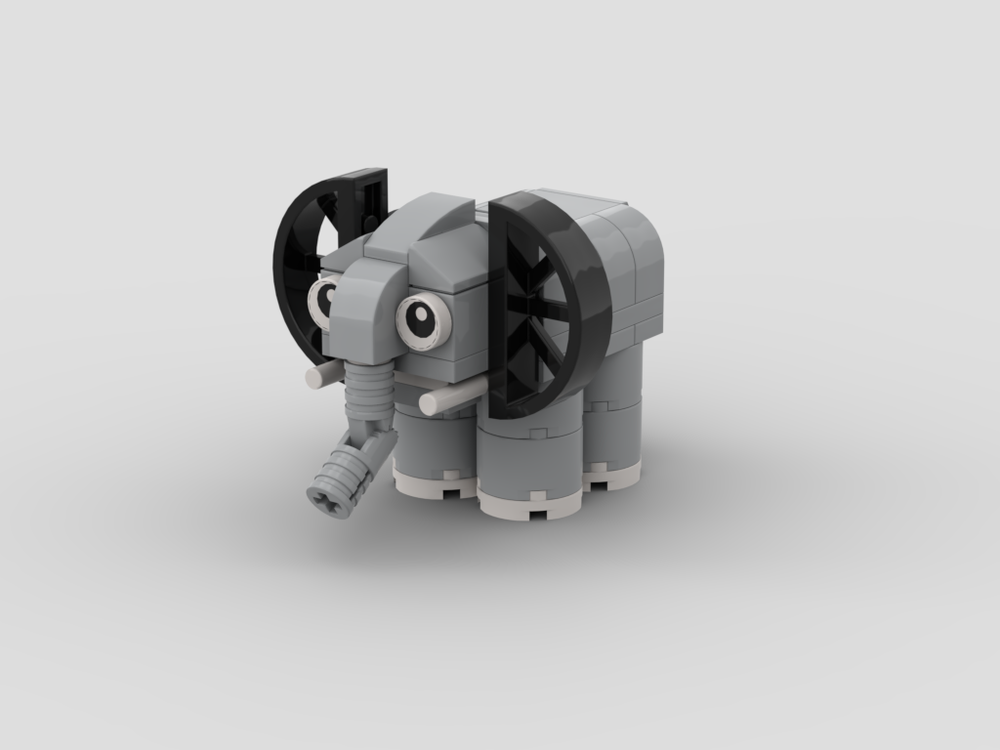 LEGO MOC Elephant by ervit | Rebrickable - Build with LEGO