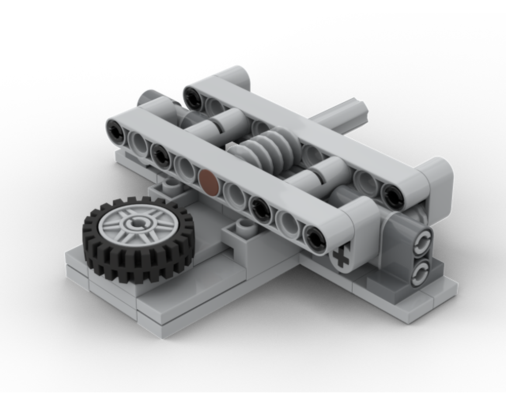 LEGO MOC Minifig Mover - Worm and Rack Gear Tensioner by djm ...
