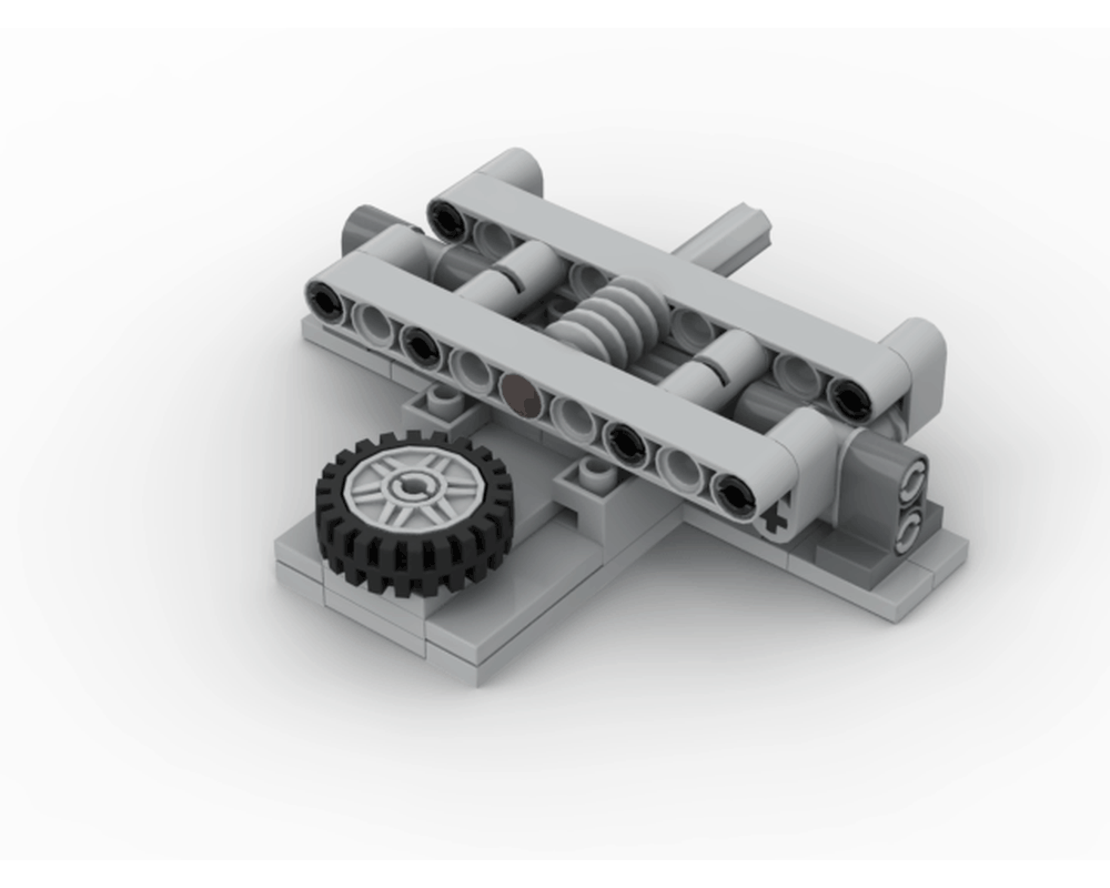 LEGO MOC Minifig Mover - Worm and Rack Gear Tensioner by djm ...