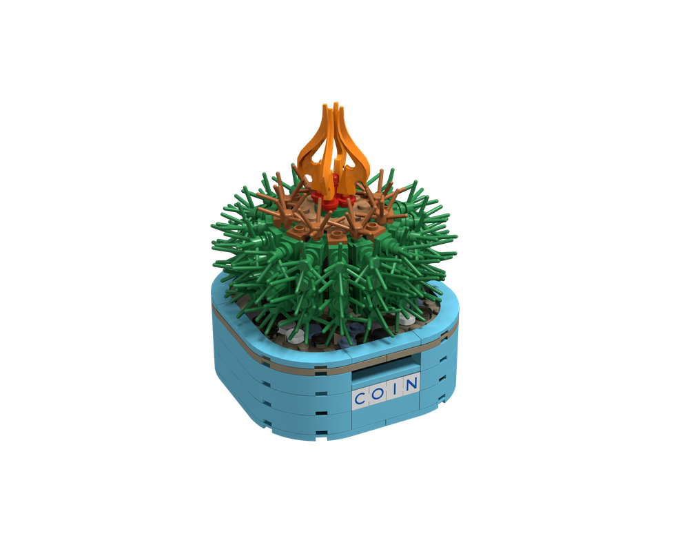 LEGO MOC Potted Cactus Moneybox by Famulimus | Rebrickable - Build with ...