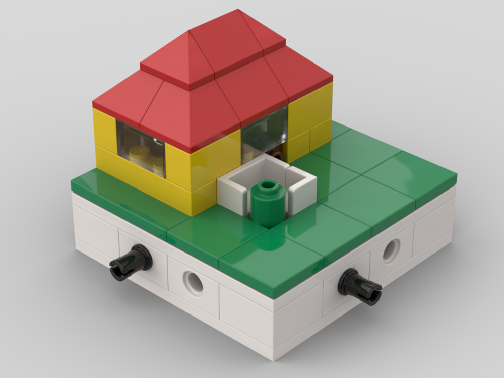 LEGO MOC Modular City - Tiny House by The0 | Rebrickable - Build with LEGO
