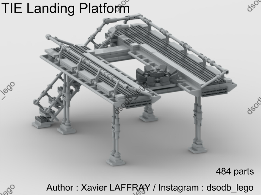 Lego Moc Tielandingplatform By Dsodblego Rebrickable Build With Lego