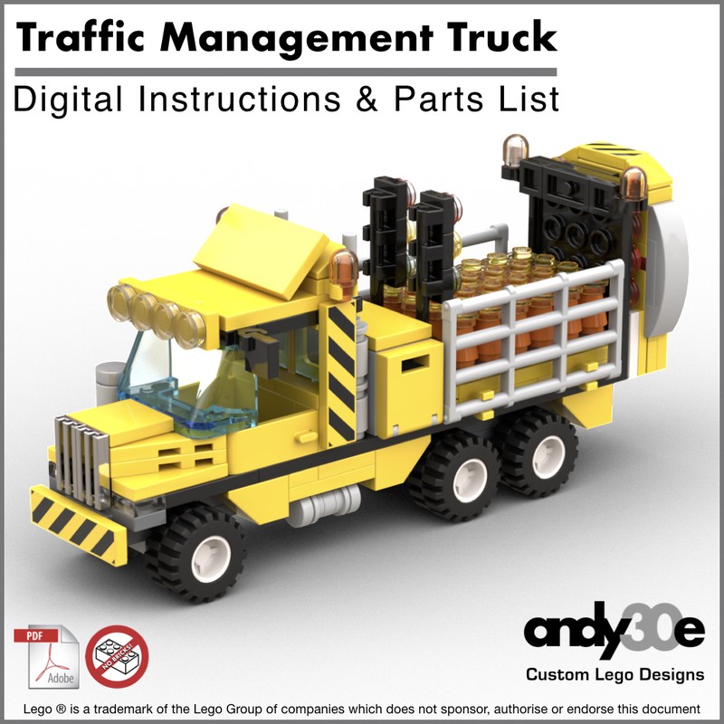 LEGO MOC Traffic Management Truck by andy30e | Rebrickable - Build with ...