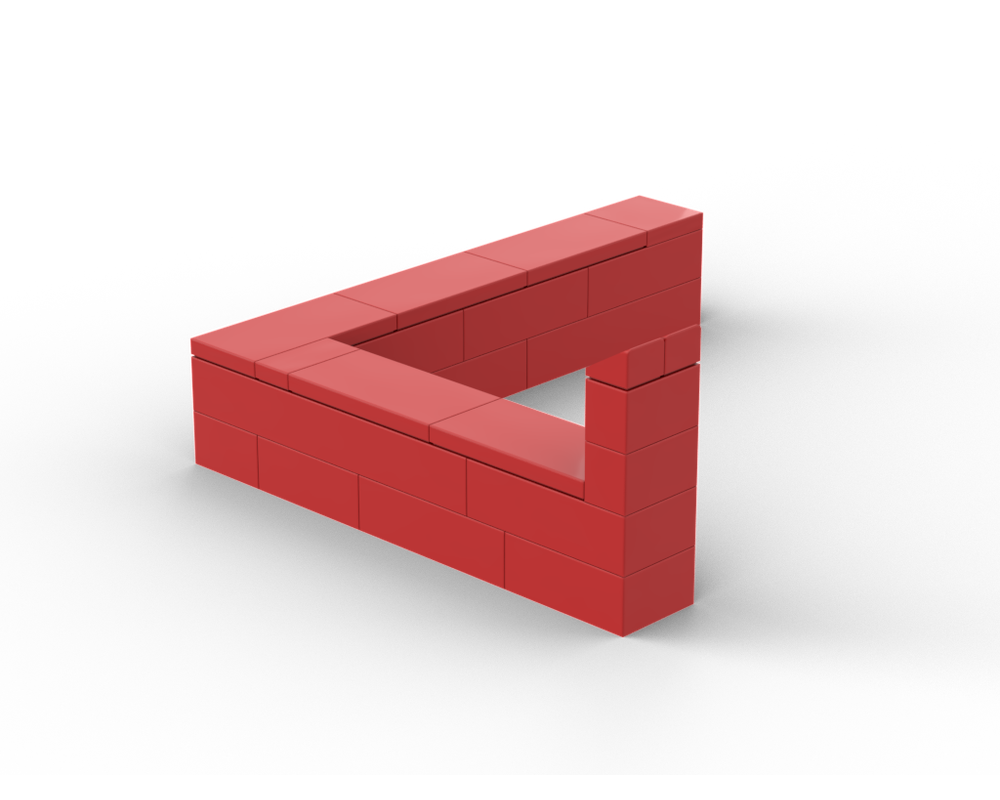 LEGO MOC Illusion of a triangle by gabizon | Rebrickable - Build with LEGO