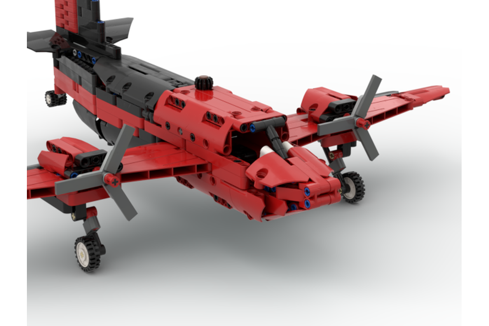 LEGO MOC Red Cargo Plane by Brightwood | Rebrickable - Build with LEGO