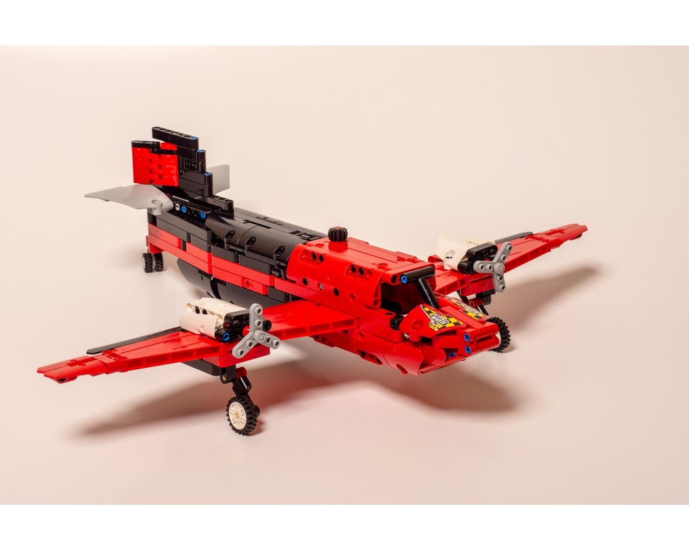 LEGO MOC Red Cargo Plane by Brightwood | Rebrickable - Build with LEGO