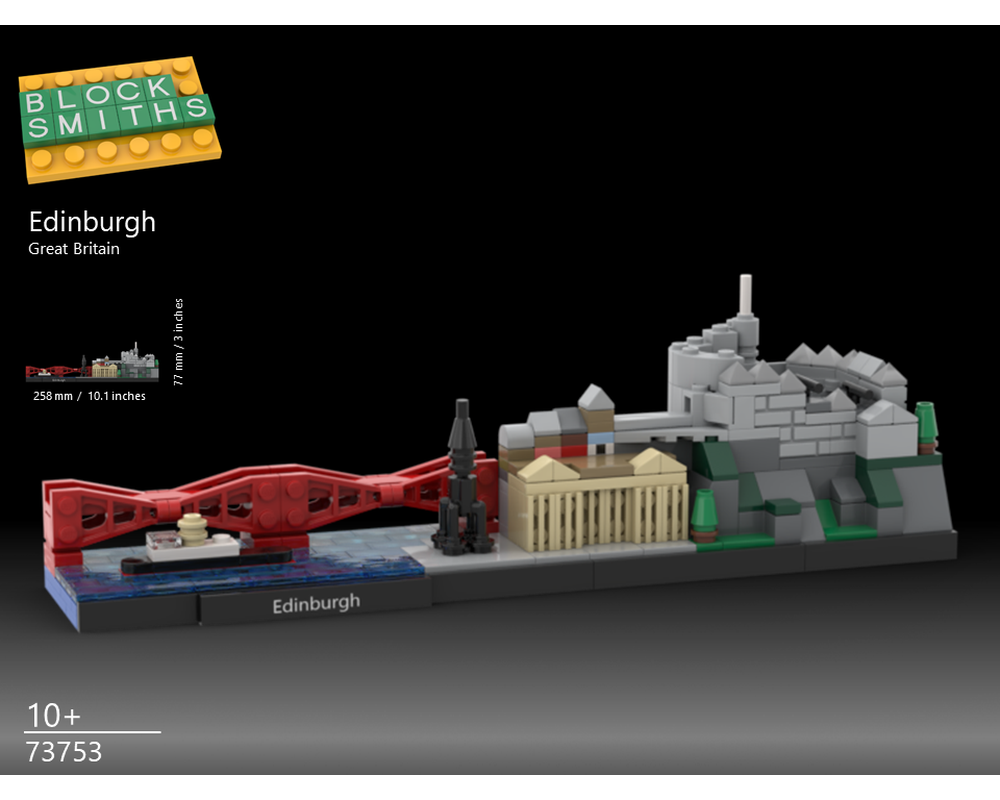 LEGO MOC Architecture - Edinburgh Skyline by blocksmiths | Rebrickable ...