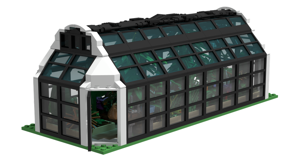 LEGO MOC Minifig Scale Large Conservatory by Famulimus | Rebrickable ...