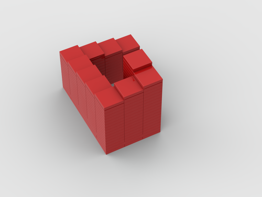 Lego Moc Illusion Endless Stairs By Gabizon Rebrickable Build With Lego