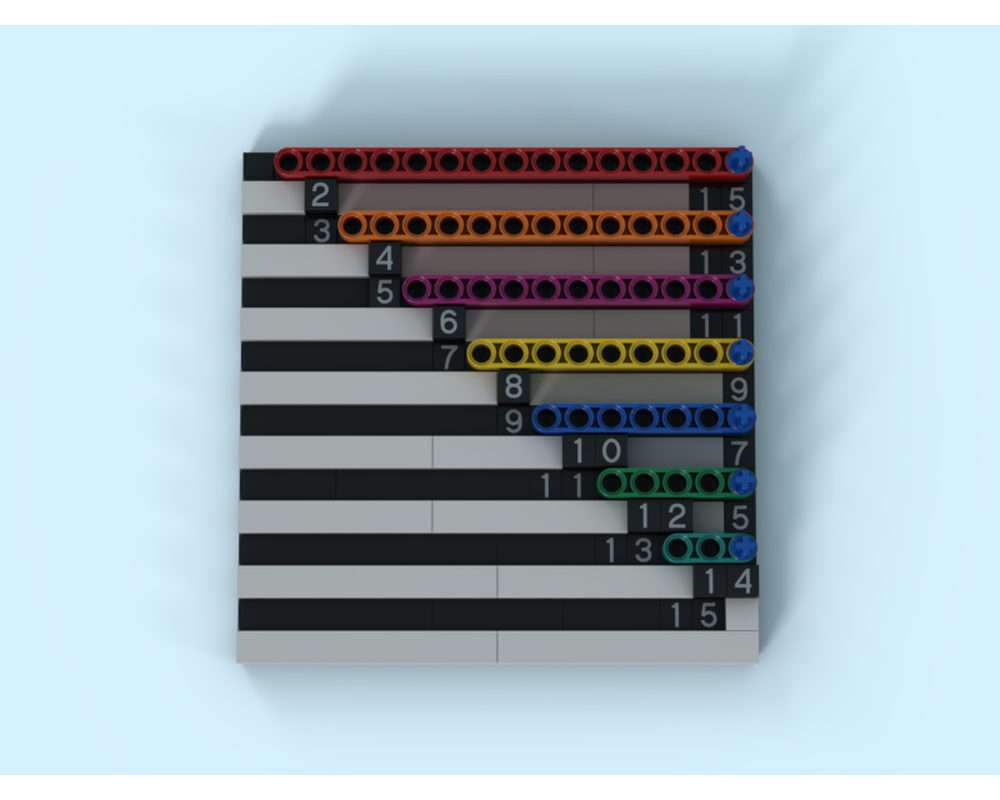 LEGO MOC LEGO Ruler by namowen | Rebrickable - Build with LEGO