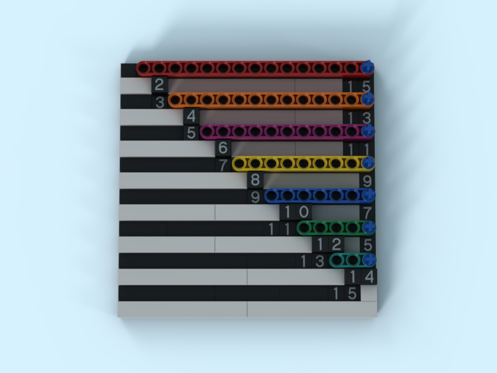 LEGO MOC LEGO Ruler by namowen | Rebrickable - Build with LEGO