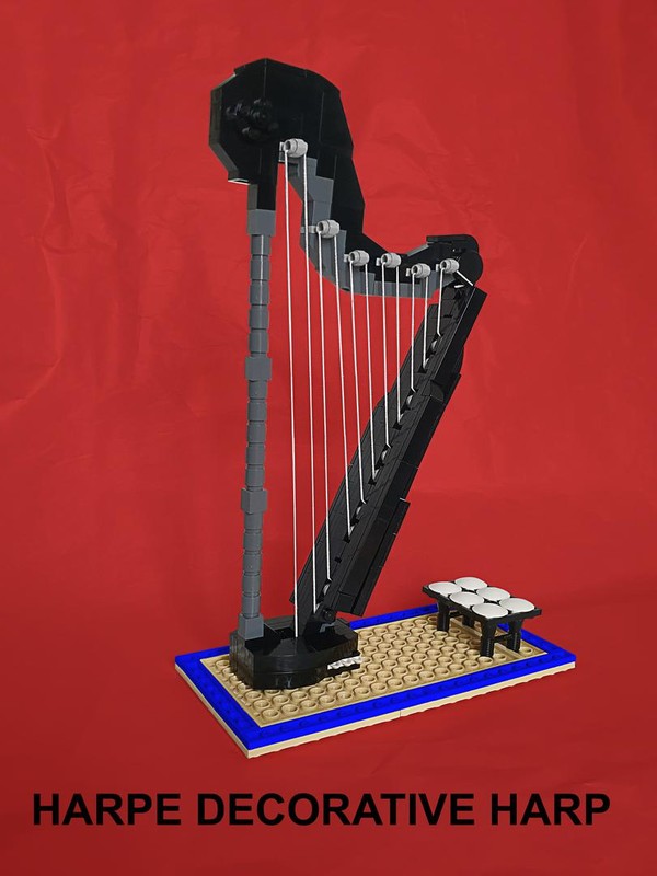 LEGO MOC Harpe decorative harp by altester | Rebrickable - Build with LEGO