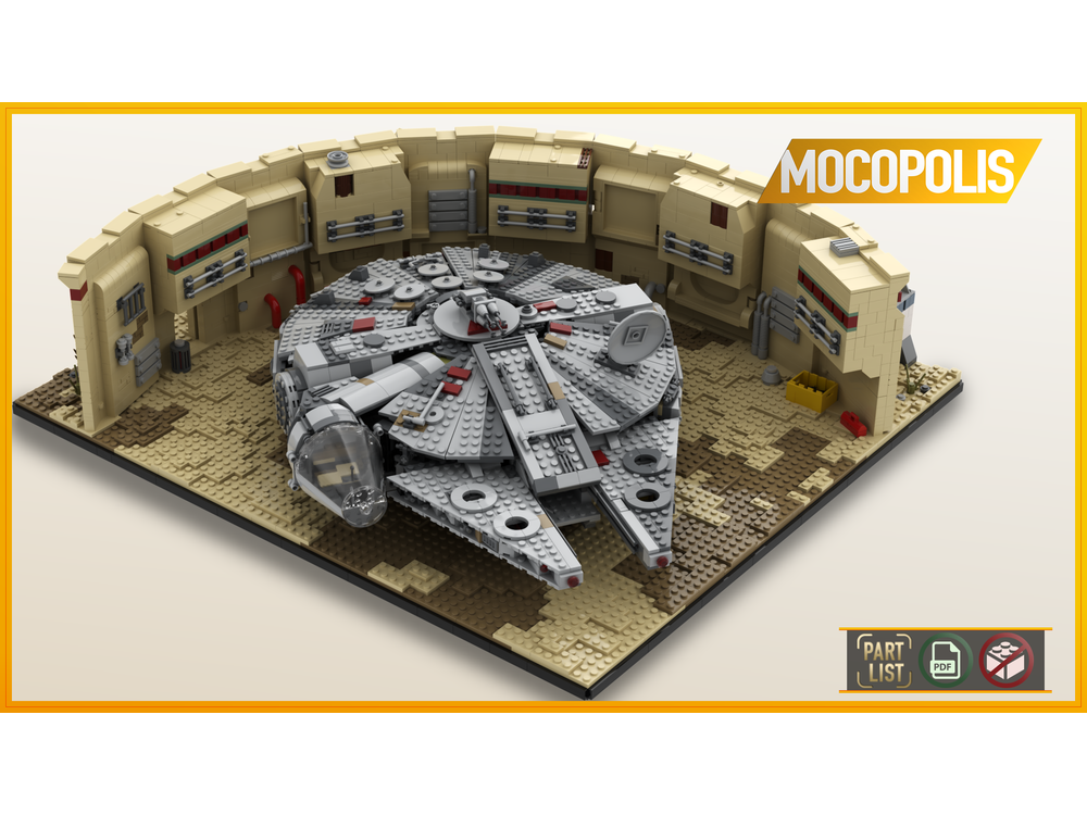 LEGO MOC SW Tatooine At War Falcon Spaceport, pt. 4 by MOCOPOLIS ...