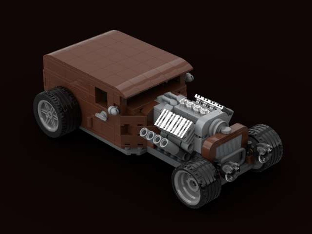 Lego Moc Hotrod By Lafabrickalego Rebrickable Build With Lego