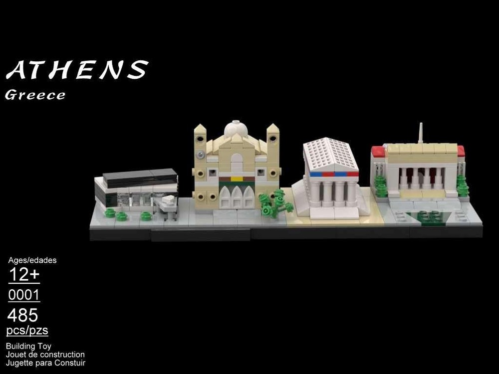 LEGO MOC Athens Skyline by justplanebricks | Rebrickable - Build with LEGO