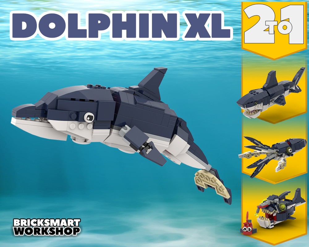 LEGO MOC Dolphin XL 31088 2 to 1 by bricksmartworkshop | Rebrickable ...