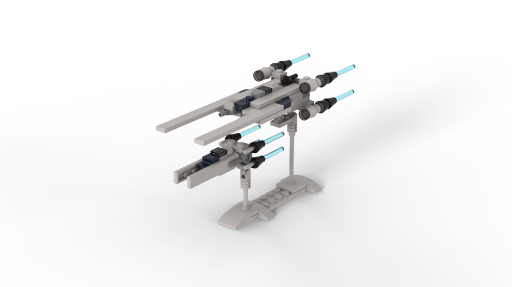 Lego Moc Microultramicro Ut 60d Starfighter By Jellco Rebrickable