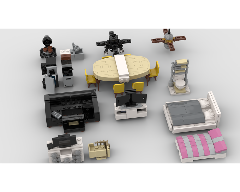 LEGO MOC Furniture Ideas by DinDJarJarin | Rebrickable - Build with LEGO