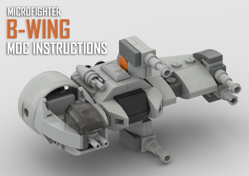 Lego Moc Microfighter B Wing By Quarries Workshop Rebrickable Build