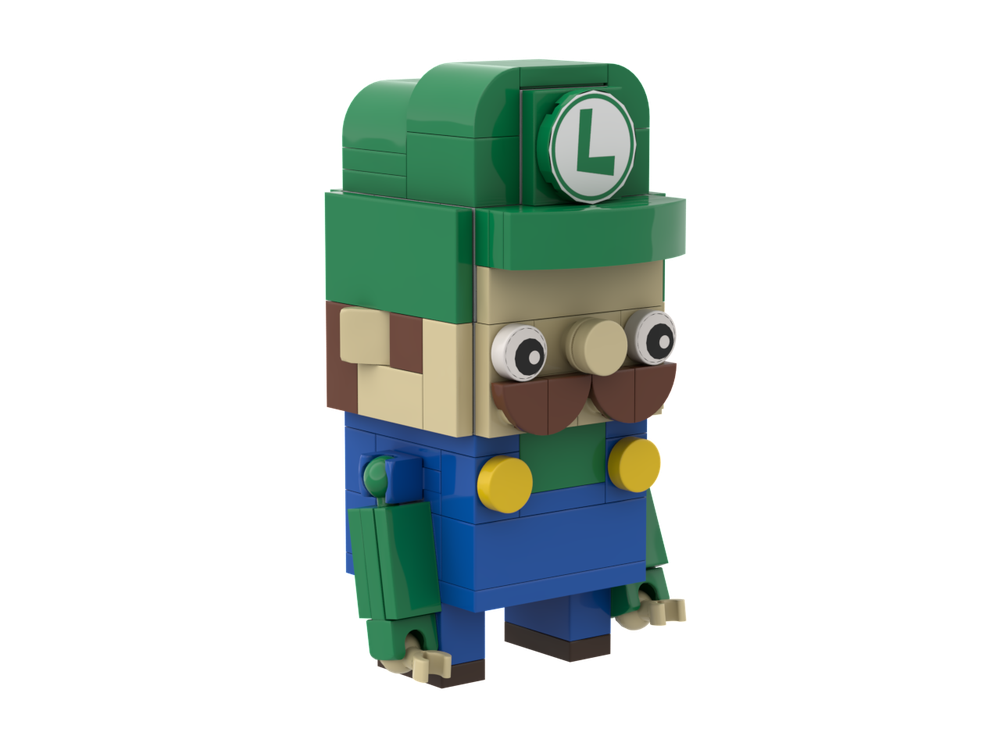 Lego Moc Brickheadz Luigi By Bobby03 Rebrickable Build With Lego