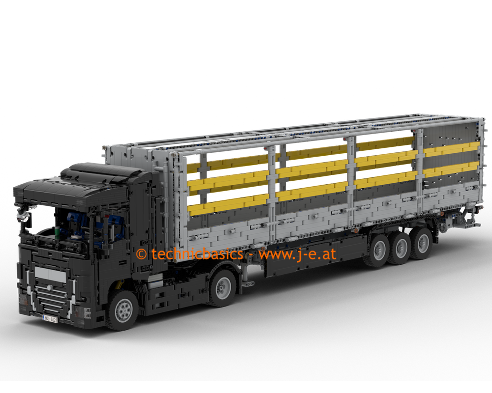 LEGO MOC Combination DAF XF 460 + Trailer with struds by technicbasics ...