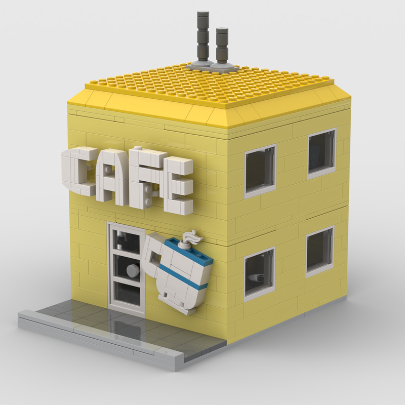 LEGO MOC Café and Home by Makary | Rebrickable - Build with LEGO