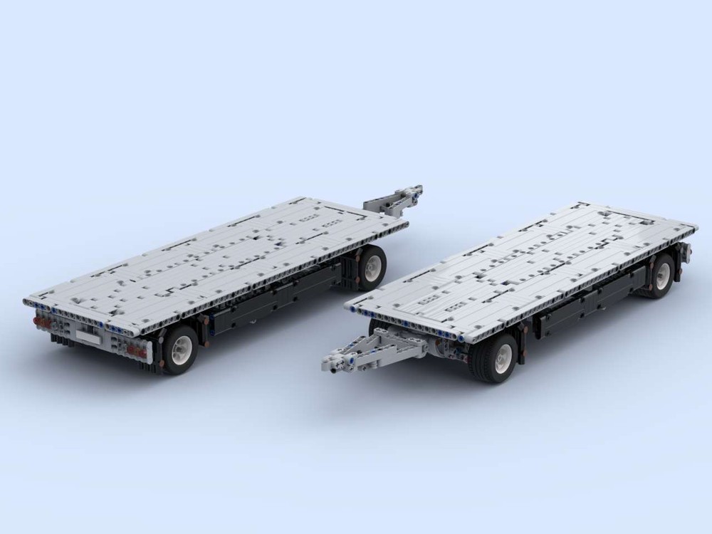 LEGO MOC 1:17 RC Flatbed Truck with Trailer by Huwi | Rebrickable ...