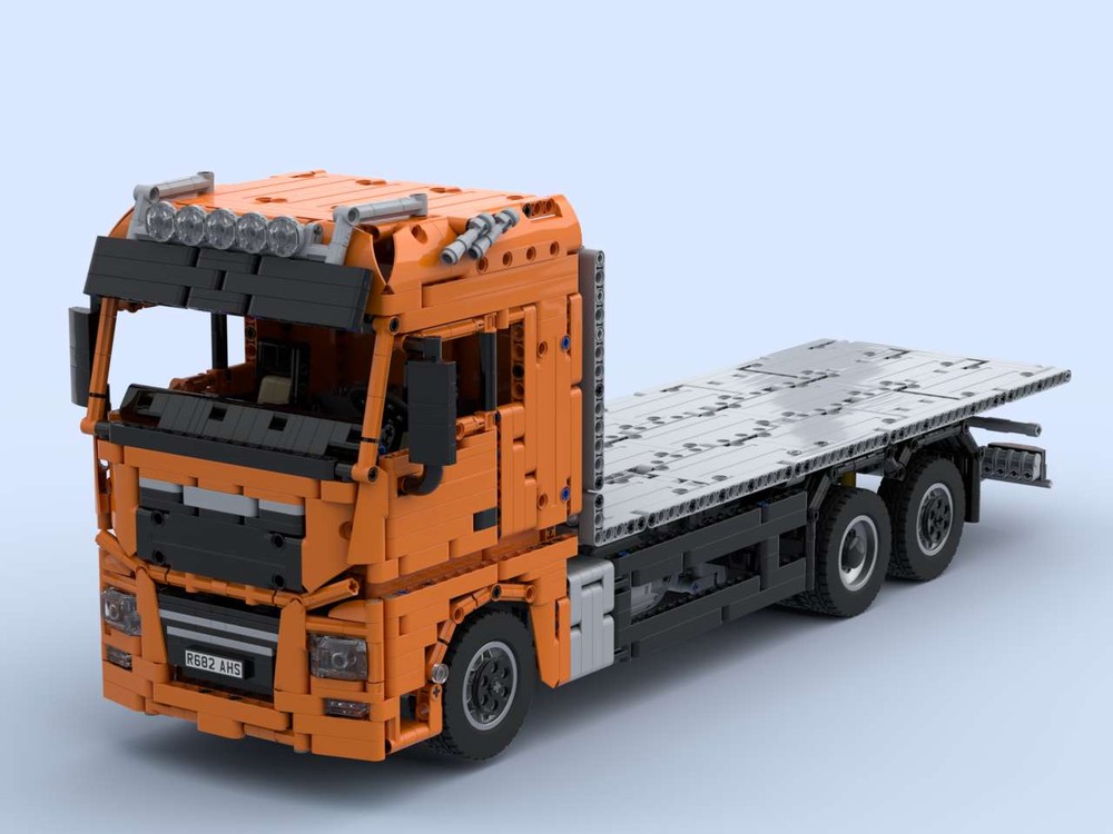 LEGO MOC 1:17 RC Flatbed Truck with Trailer by Huwi | Rebrickable ...