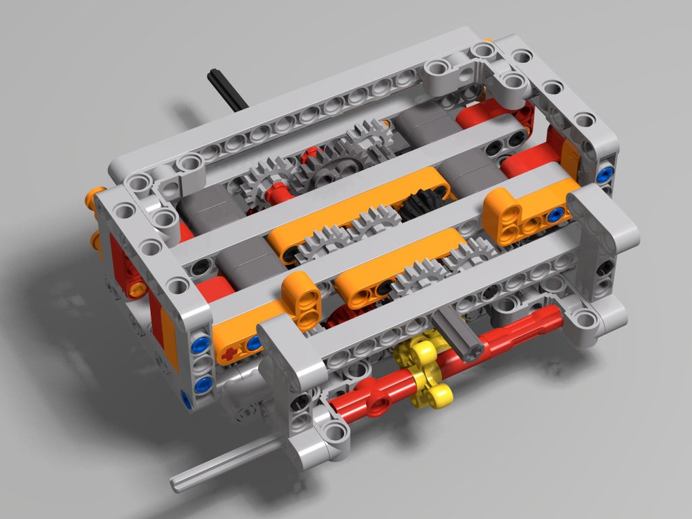 Lego Moc 4 Speed Sequential Gearbox By Donsantos Rebrickable Build With Lego