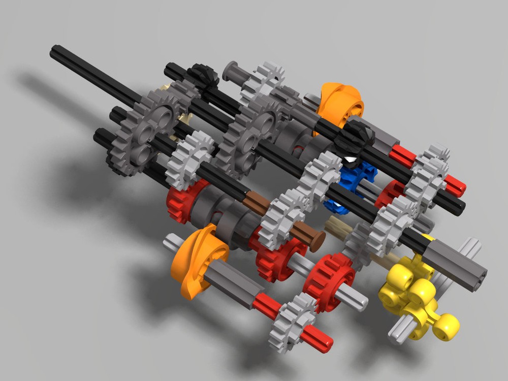 LEGO MOC 4-speed sequential gearbox by Don_Santos | Rebrickable - Build ...