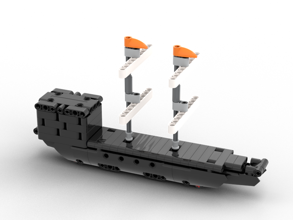 LEGO MOC Technic Ship by The Alvocado | Rebrickable - Build with LEGO