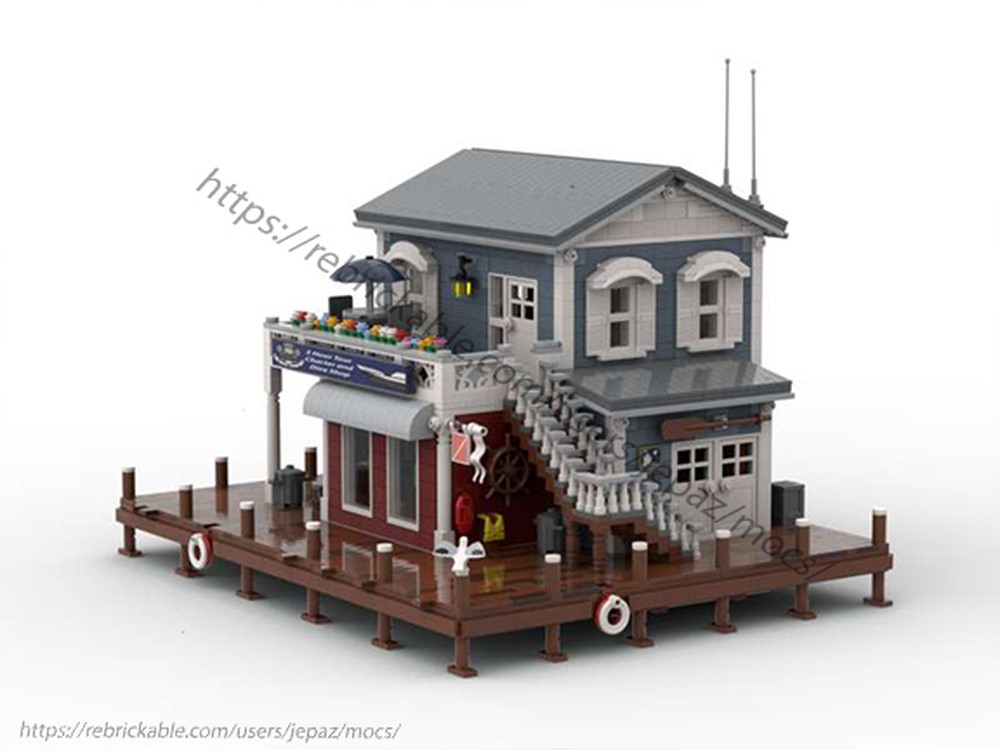 LEGO MOC Charter and Dive Shop by jepaz | Rebrickable - Build with LEGO