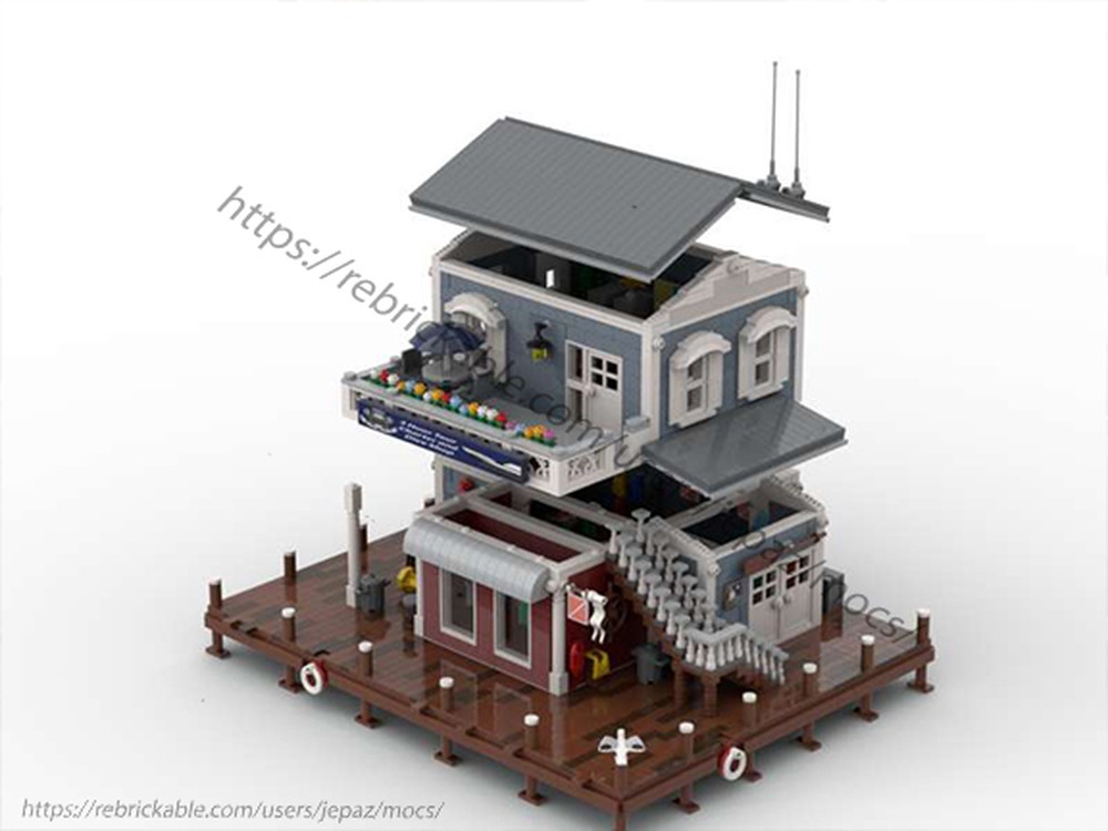 LEGO MOC Charter and Dive Shop by jepaz | Rebrickable - Build with LEGO