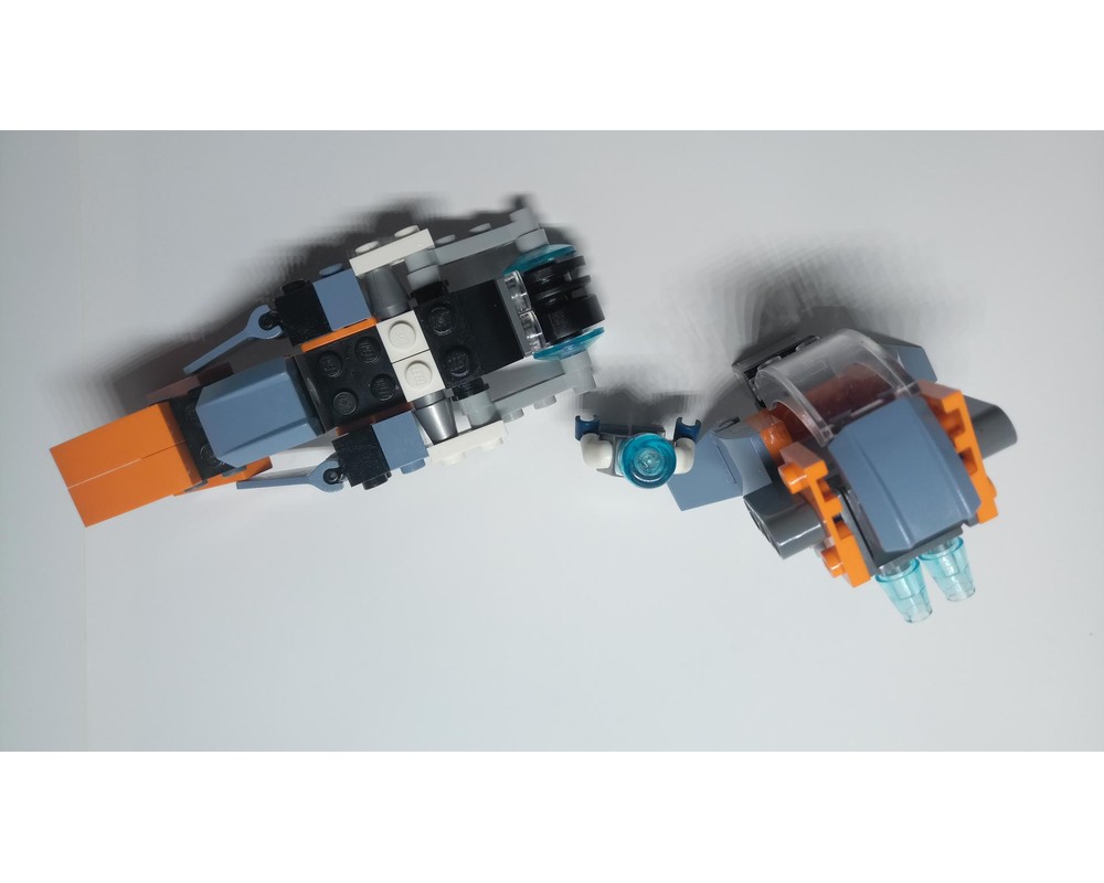 LEGO MOC Cyber Hover Pod and Cyber Speedster Bike Mod by Dafeld ...