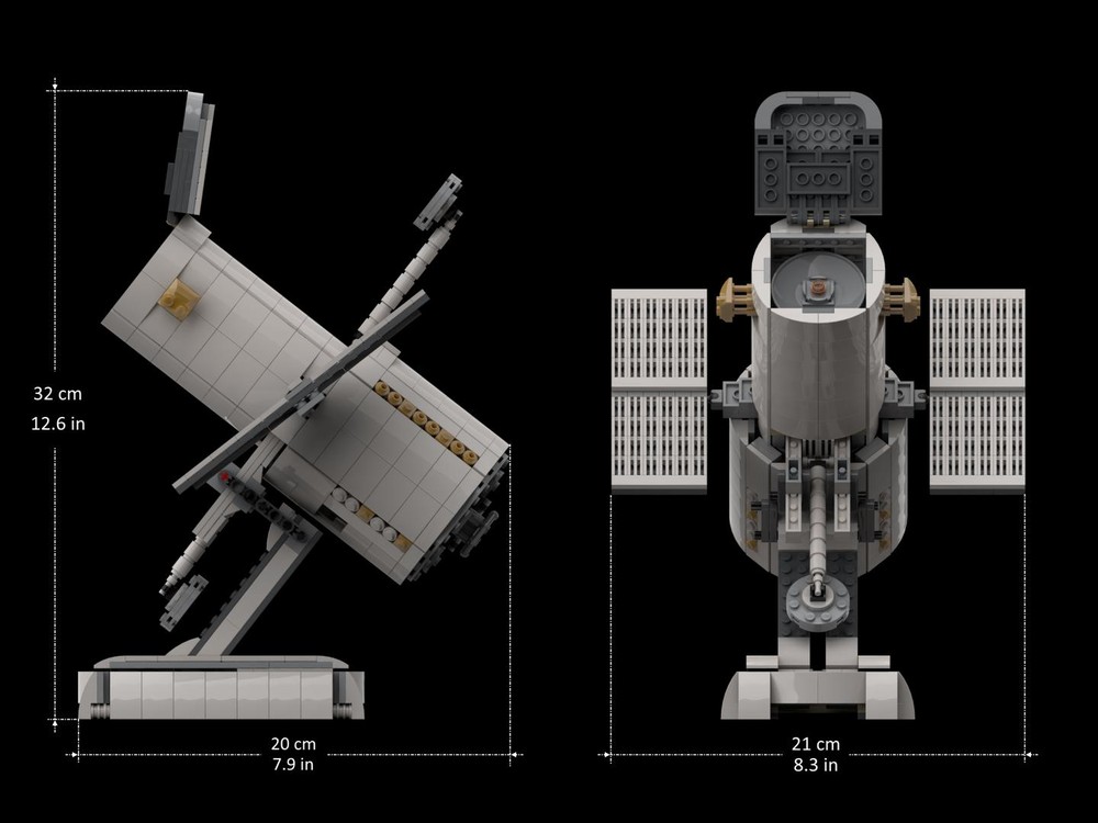 LEGO MOC Hubble Space Telescope - 21309/92176 NASA Apollo Saturn V ...