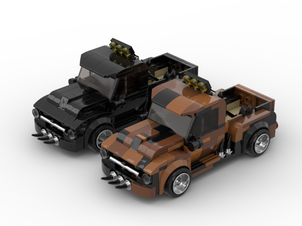 Lego Moc Ford F100 Post Apocalyptic By Bear Mocs Rebrickable Build