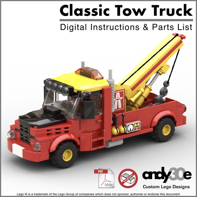 LEGO MOC Classic Tow Truck - City Version by andy30e | Rebrickable ...
