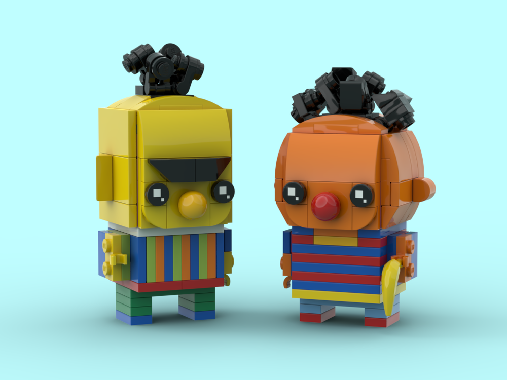 LEGO MOC Bert and Ernie by GetMeBricked | Rebrickable - Build with LEGO