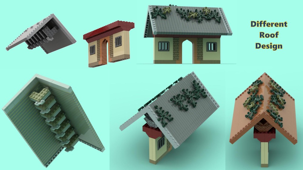 LEGO MOC A Different Roof Design by cigarcamel | Rebrickable - Build ...